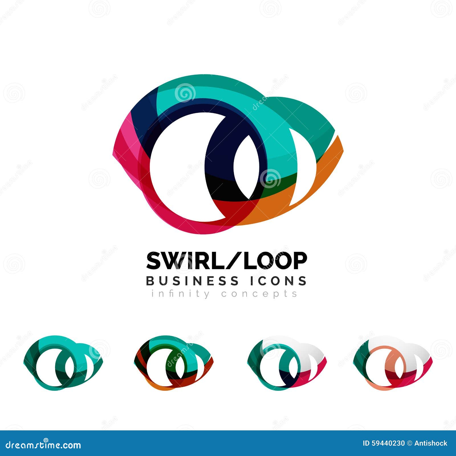 Set of Infinity Concepts, Loop Logo Designs Stock Vector - Illustration ...