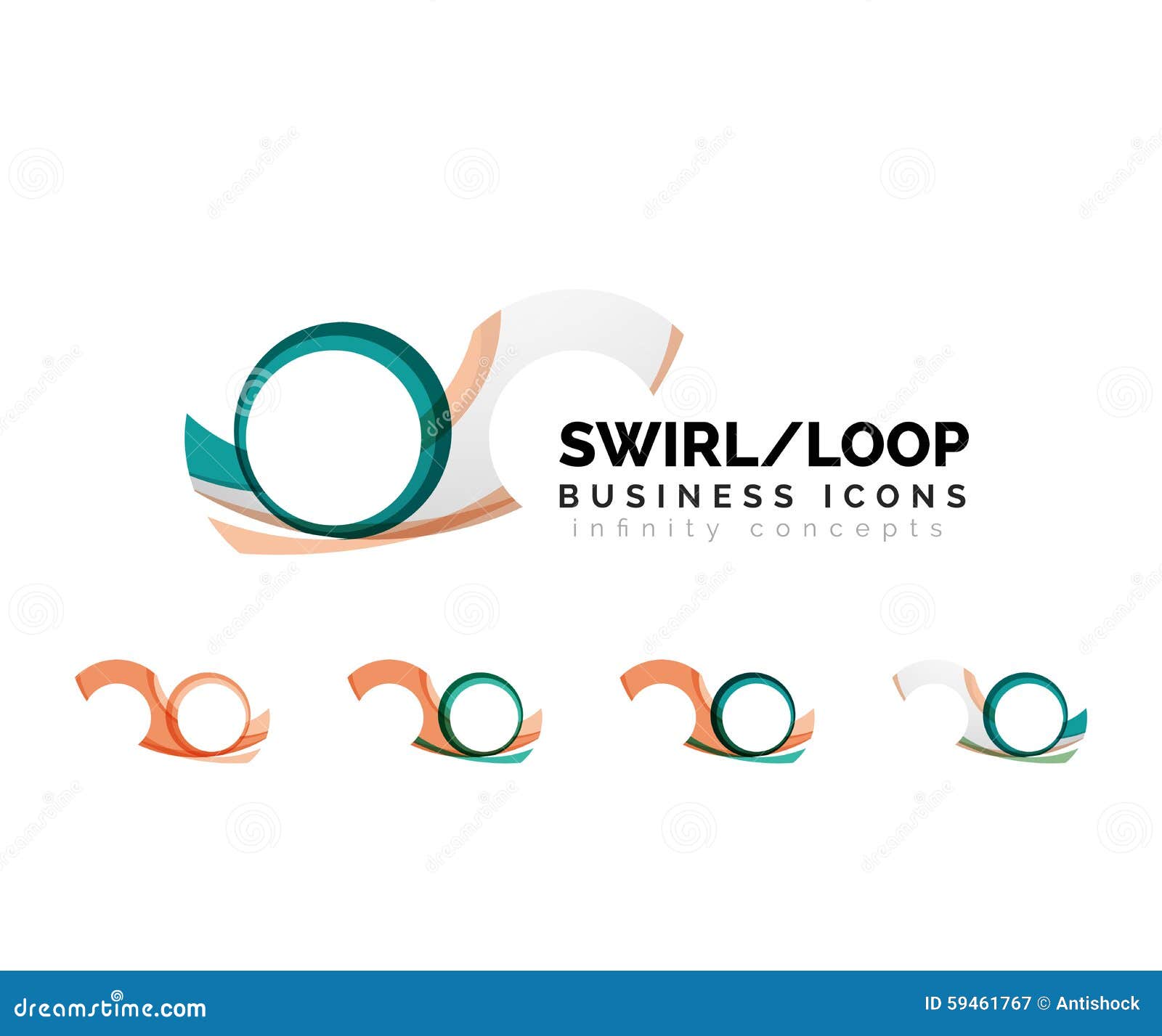 Set of Infinity Concepts, Loop Logo Designs Stock Vector - Illustration ...