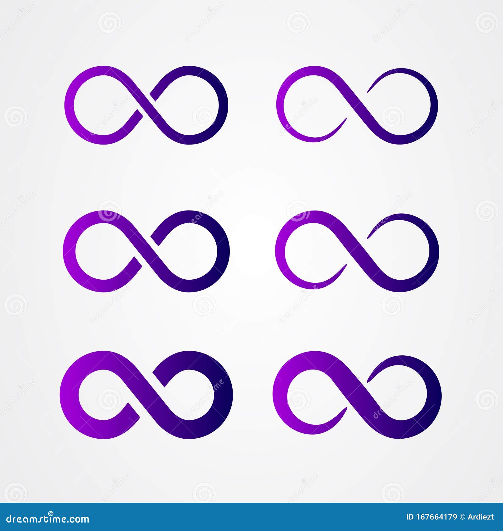 Loop Symbol. Infinity Vector Infographic Element. Colorful Mobius Loop ...