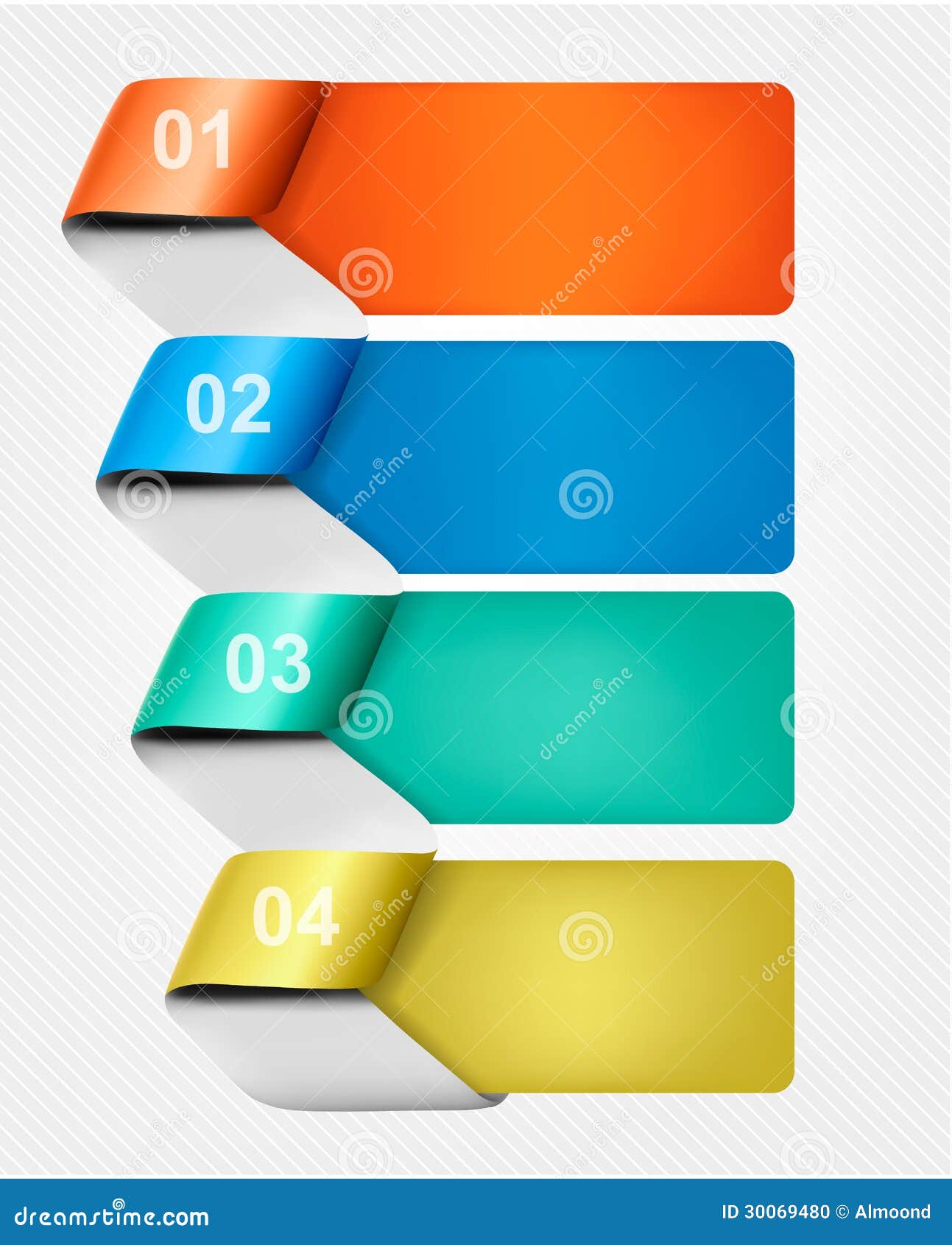 Set of Info Graphics Banners with Numbers Stock Vector - Illustration ...