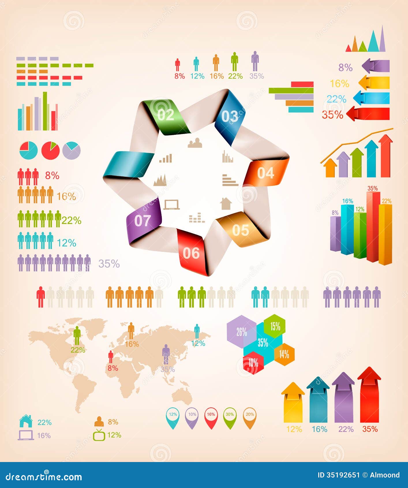 Set of Info Graphics Elements. Stock Vector - Illustration of abstract ...