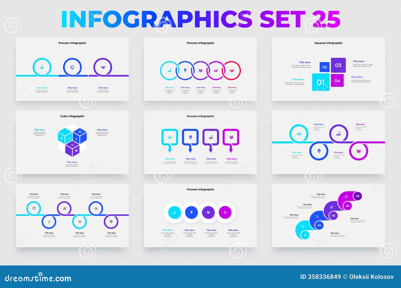 Process Charts With Steps Infographics Vector Illustration ...