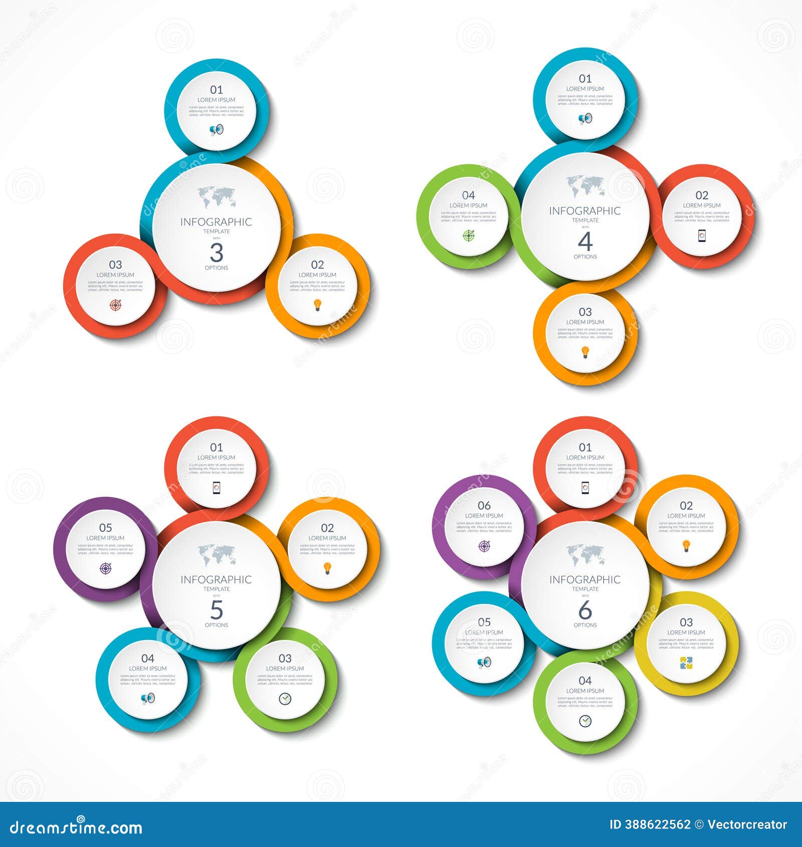 Infographic Circular Chart Divided Into 7 Parts. Step-by Step Cycle ...