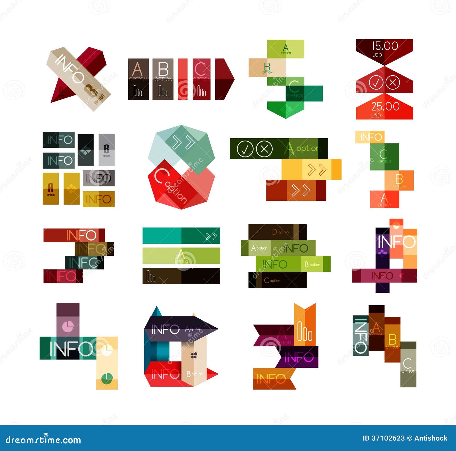 Set of infographic designs stock vector. Illustration of brochure ...