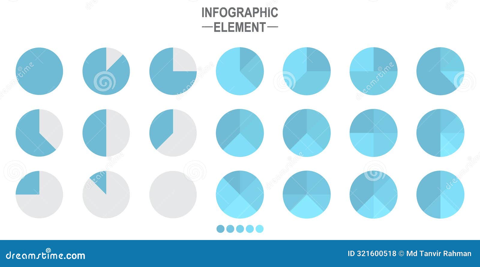 Set of Infographic Elements: Bar Graphs, Statistics, Pie Charts, Icons, Presentation Graphics ...