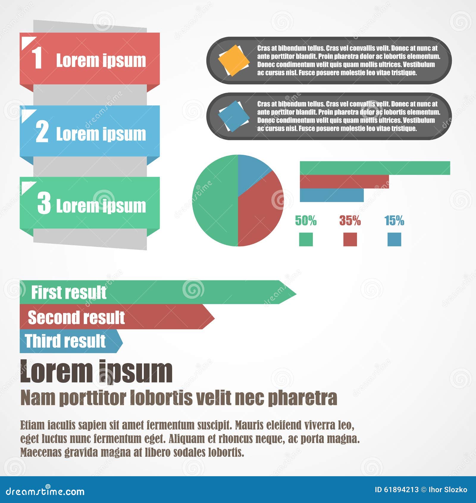 Set of Infographic Elements Stock Vector - Illustration of infochart ...