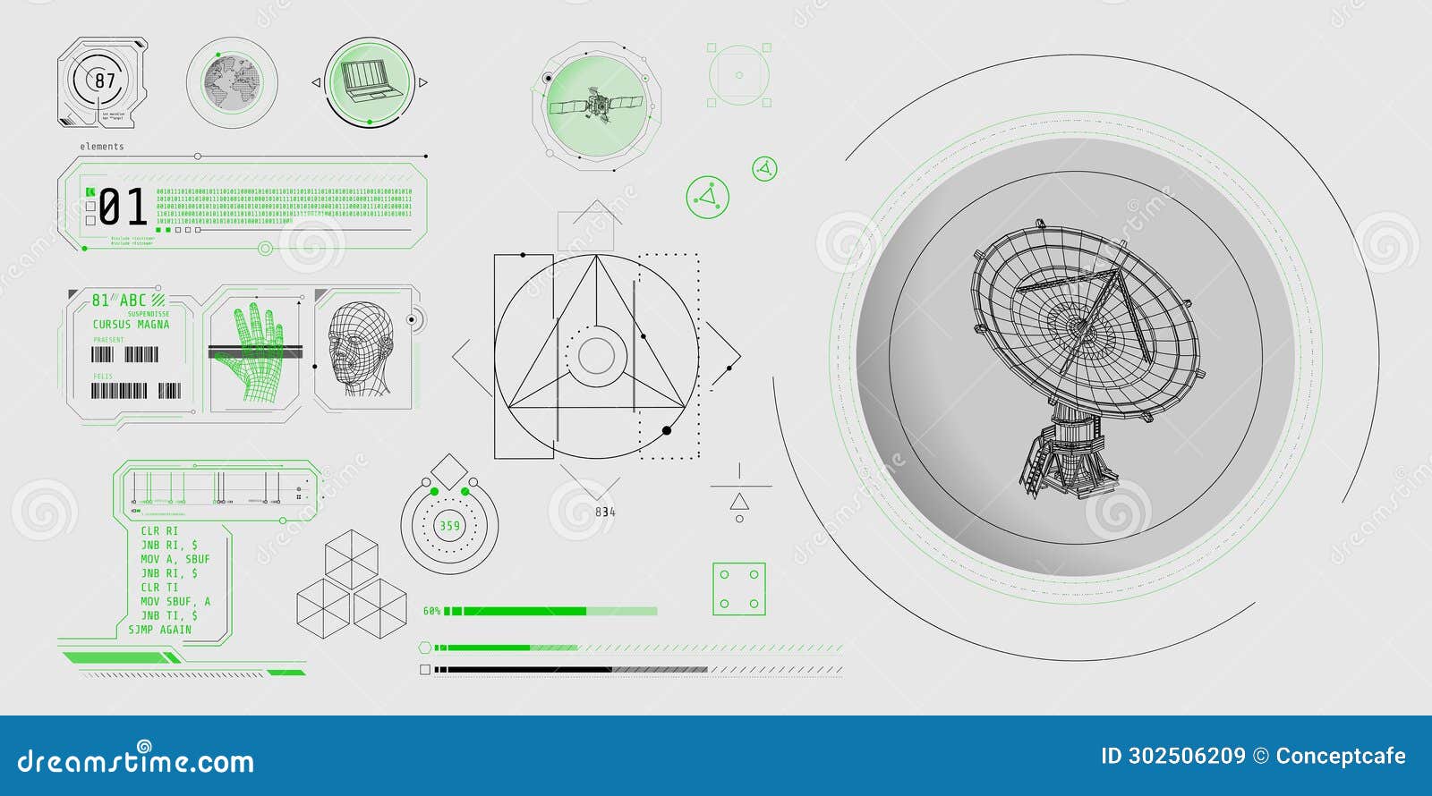 Design Elements for Infographic of Data Communication. Stock Vector ...