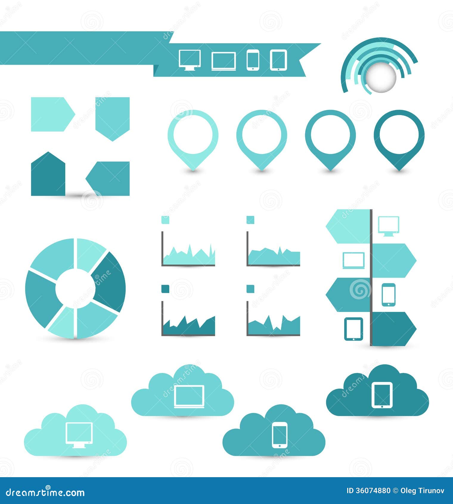Set of Infographic Elements for Your Documents and Stock Vector ...