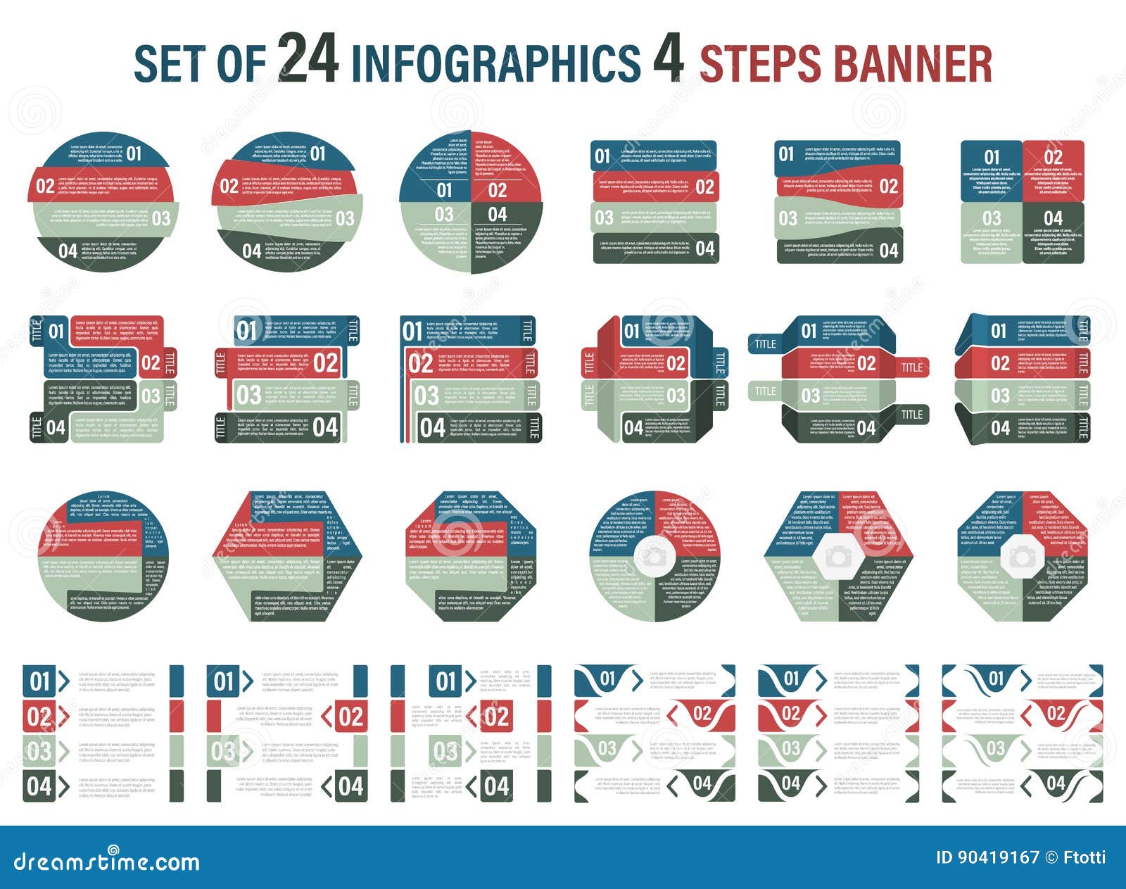 Infographic Four Step Royalty-Free Stock Image | CartoonDealer.com ...