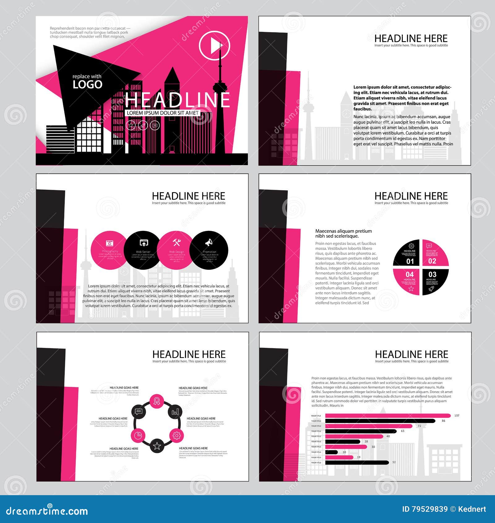 Set of Infographic Presentation Template , Infographic Element ...