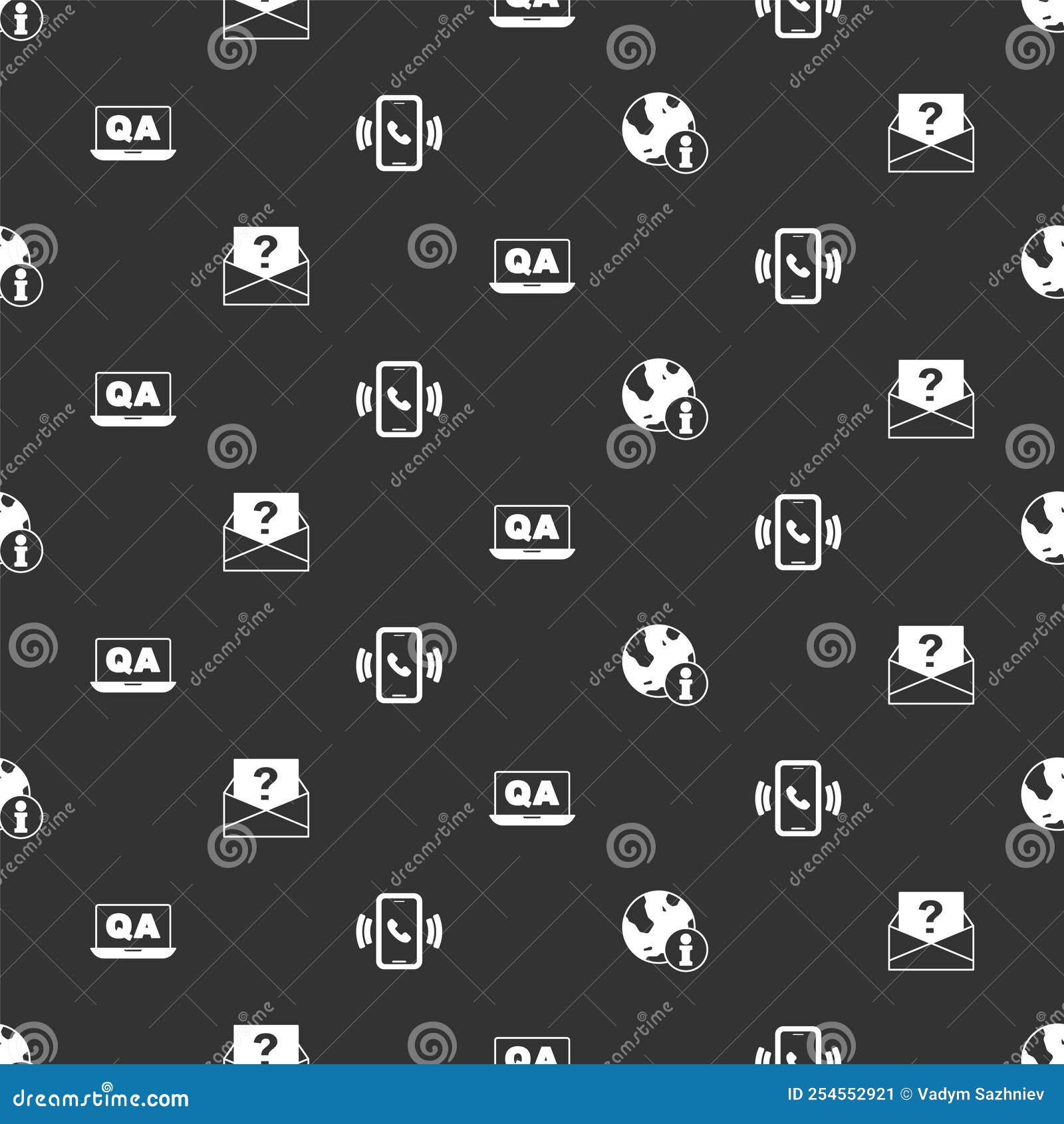 Set Information, Envelope with Question Mark, Question and Answer and ...