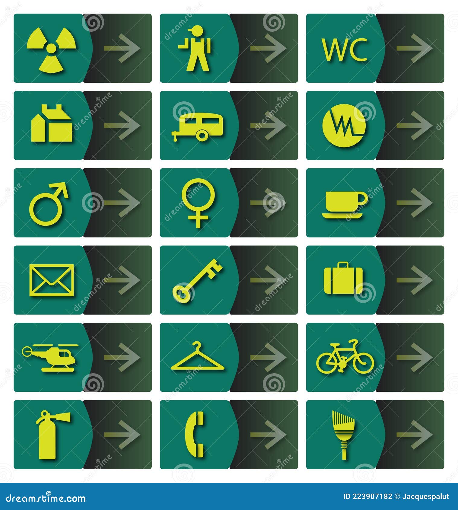 Set of information signs stock vector. Illustration of design - 223907182