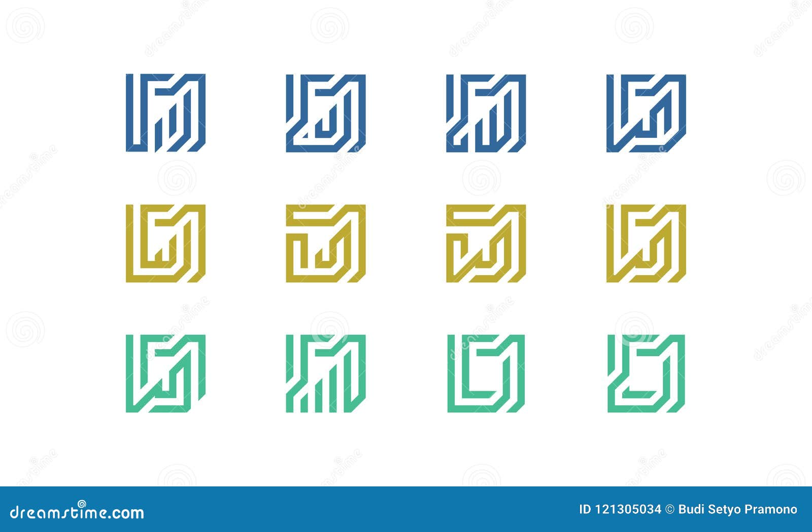 Set of Initial D Logo Vector Stock Vector - Illustration of company ...