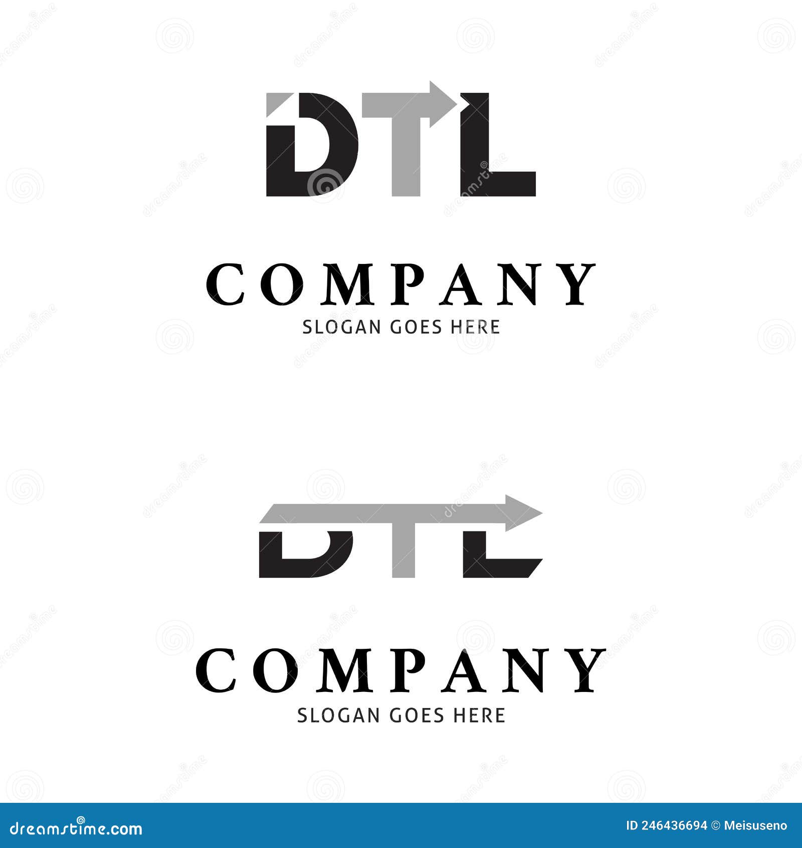 Set of Initial Letter DTL Icon Vector Logo Template Illustration Design ...