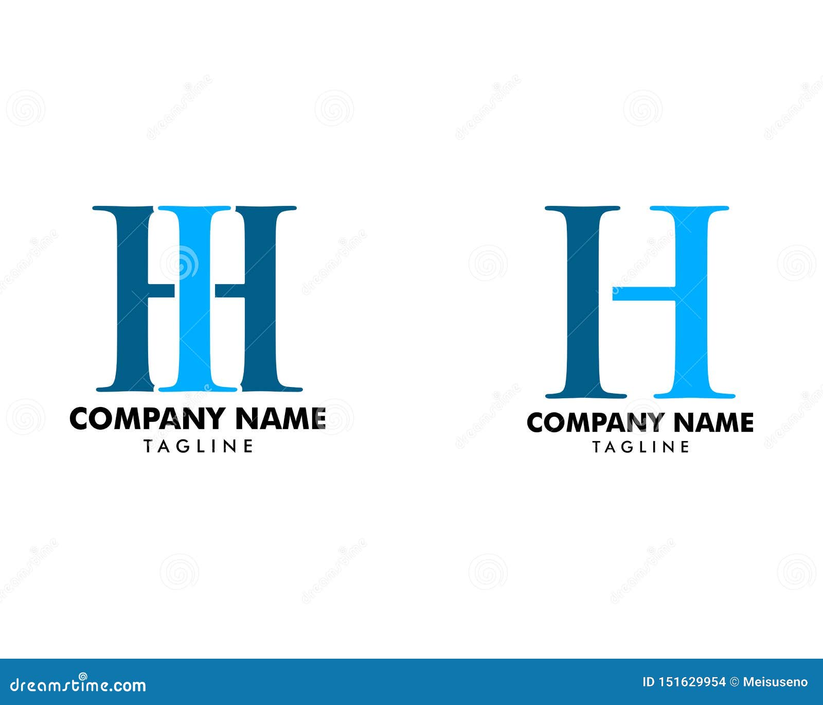 Set of Initial Letter IH Logo Template Design Stock Vector ...