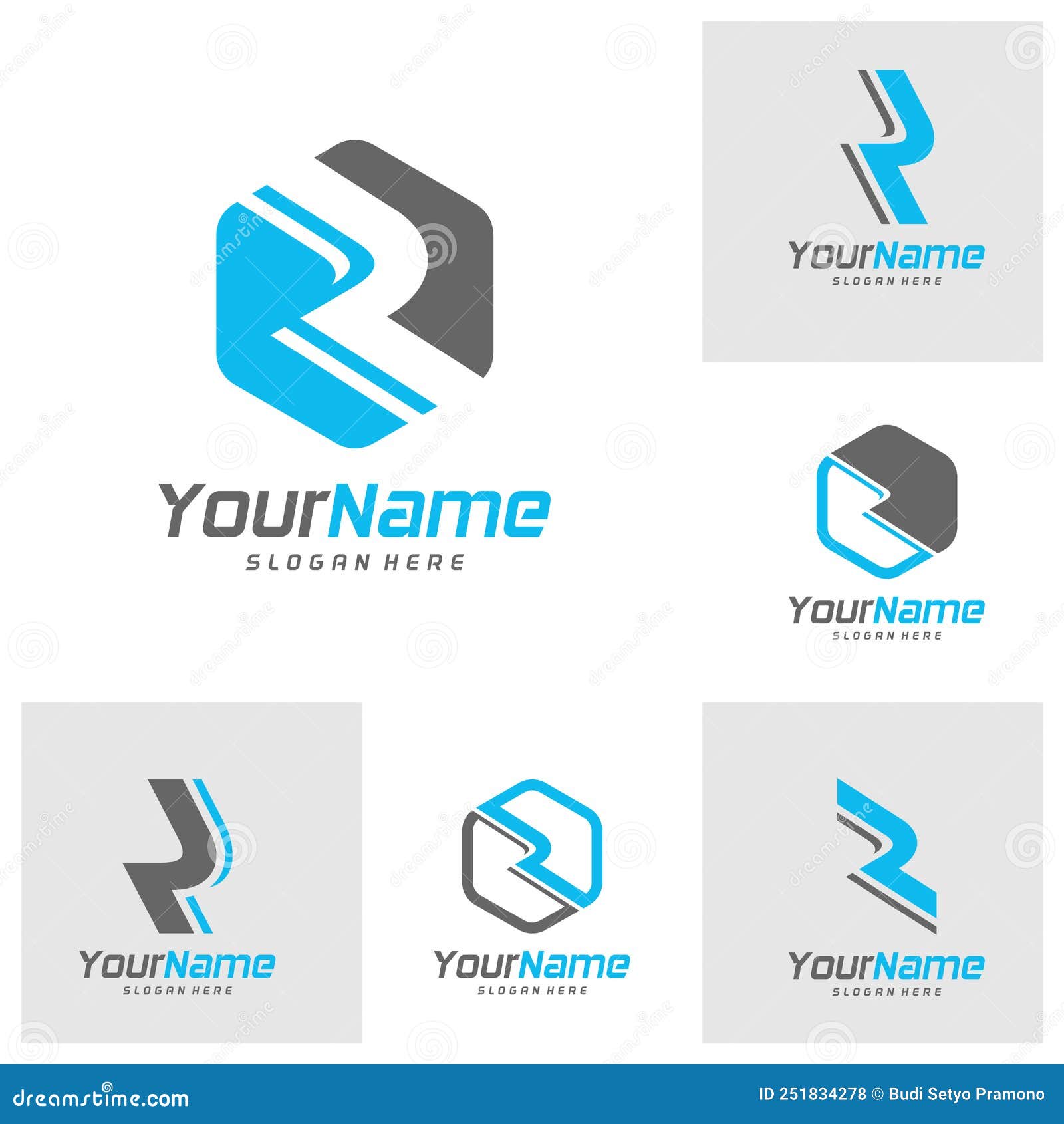 Set of Initial R Logo Design Template. Letter R Logo Concept Vector ...