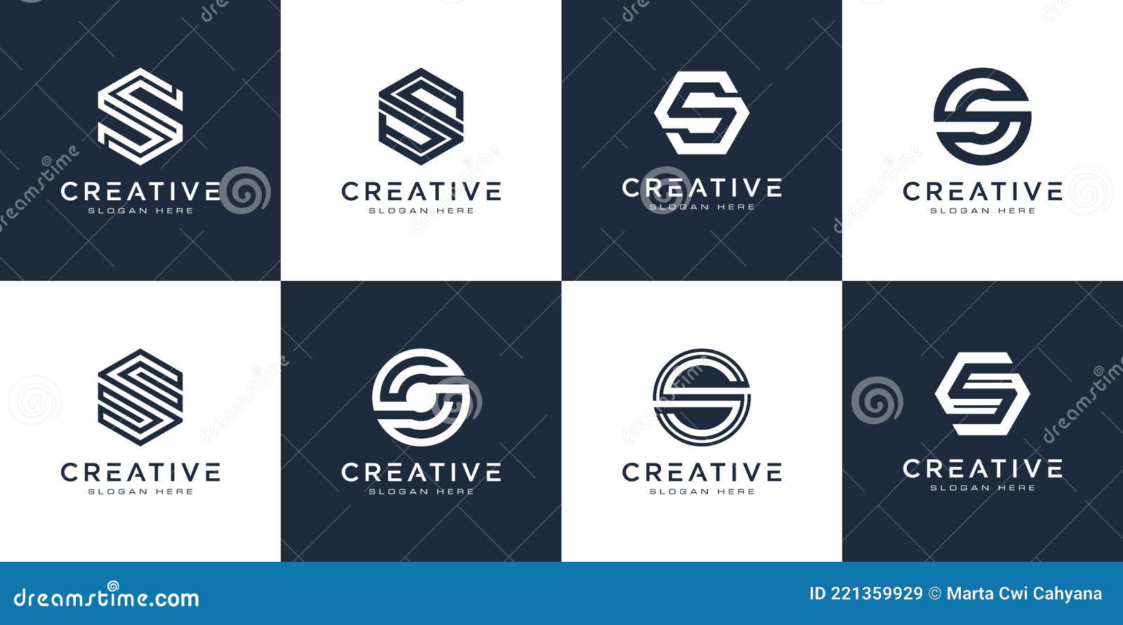 Set of Initials Letter S Logo Vector Design Stock Vector - Illustration ...