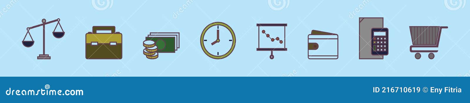 Set of Integrity Cartoon Icon Design Template with Various Models ...