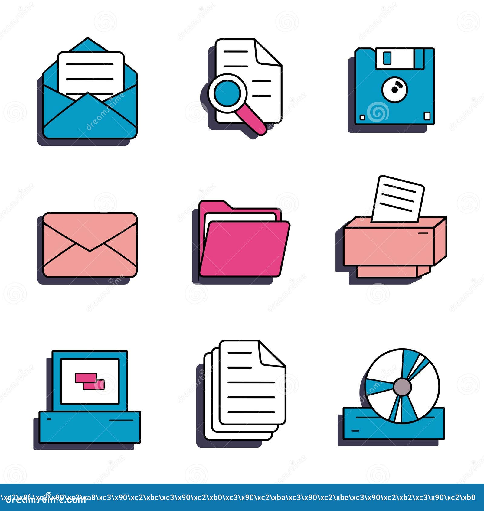 A Set of Interface Elements of the Old Pc Windows 90s, UI and UX Themes ...