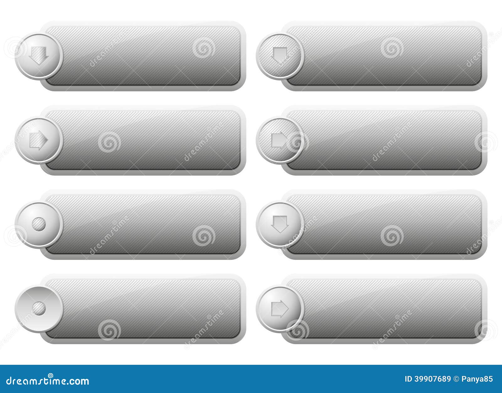 Set of Internet Buttons stock vector. Illustration of plastic - 39907689