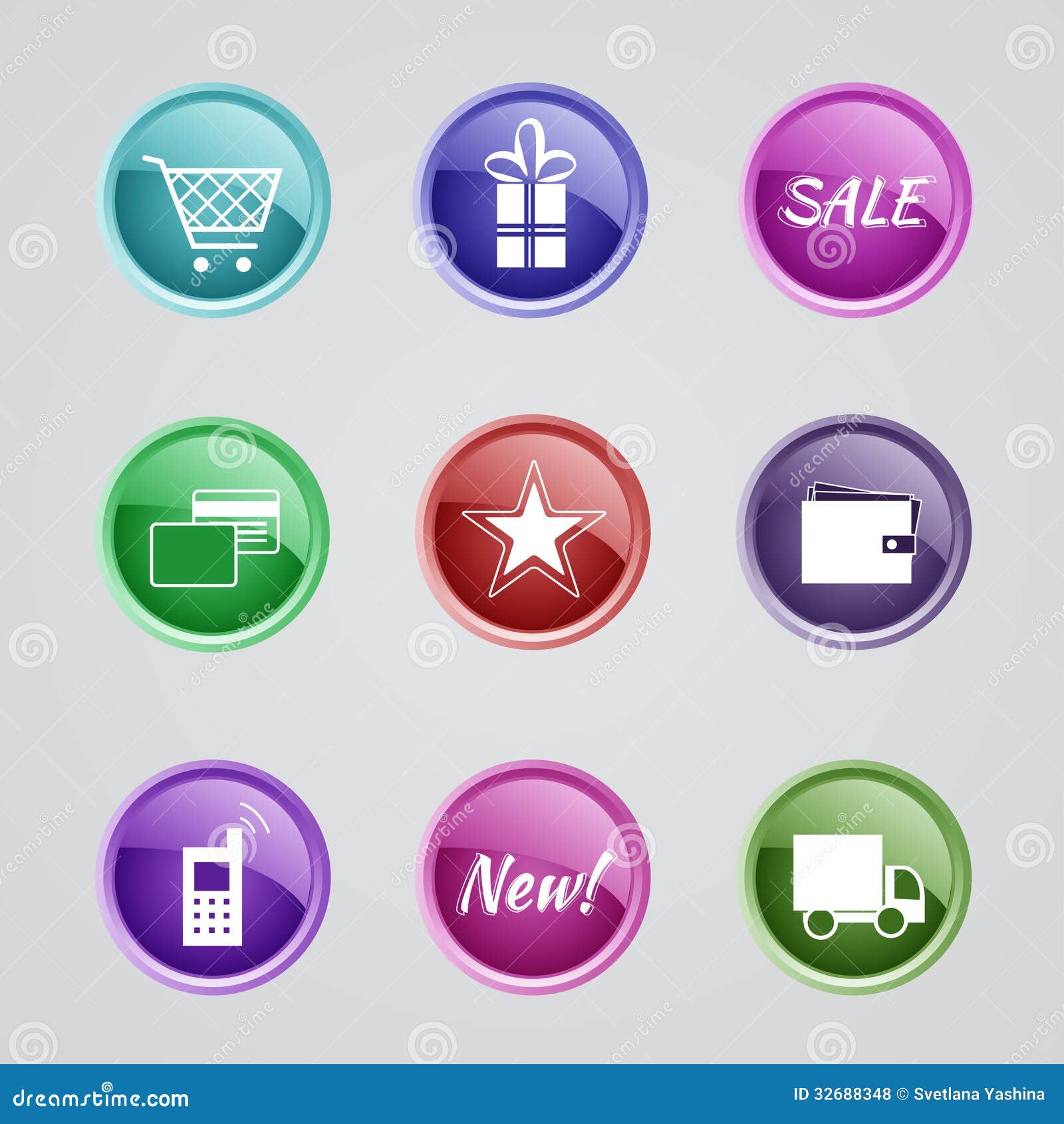 Set of internet shop icons stock vector. Illustration of isolated ...