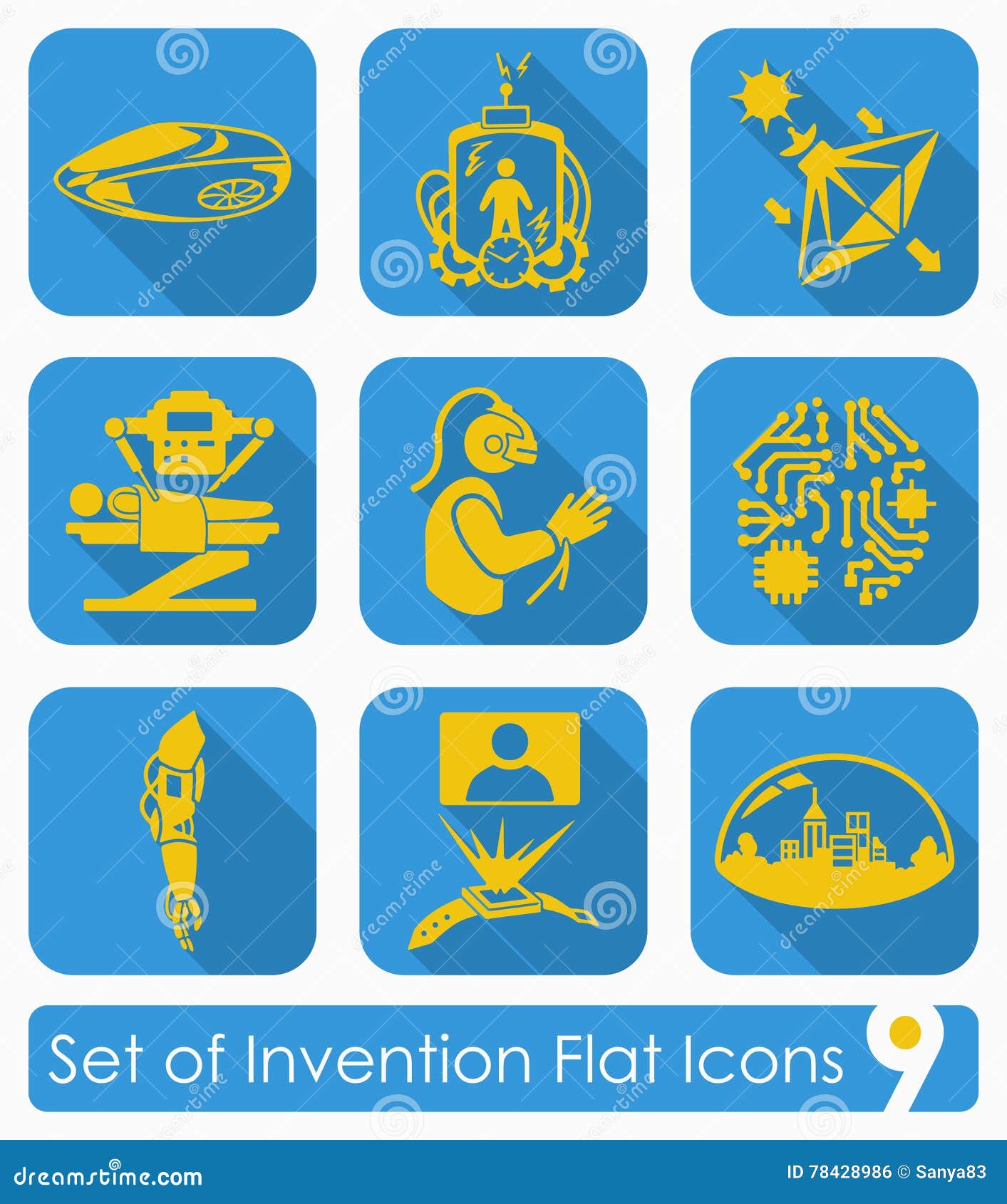 Invention Icons Means Sign Invents And Symbols Royalty-Free Stock ...