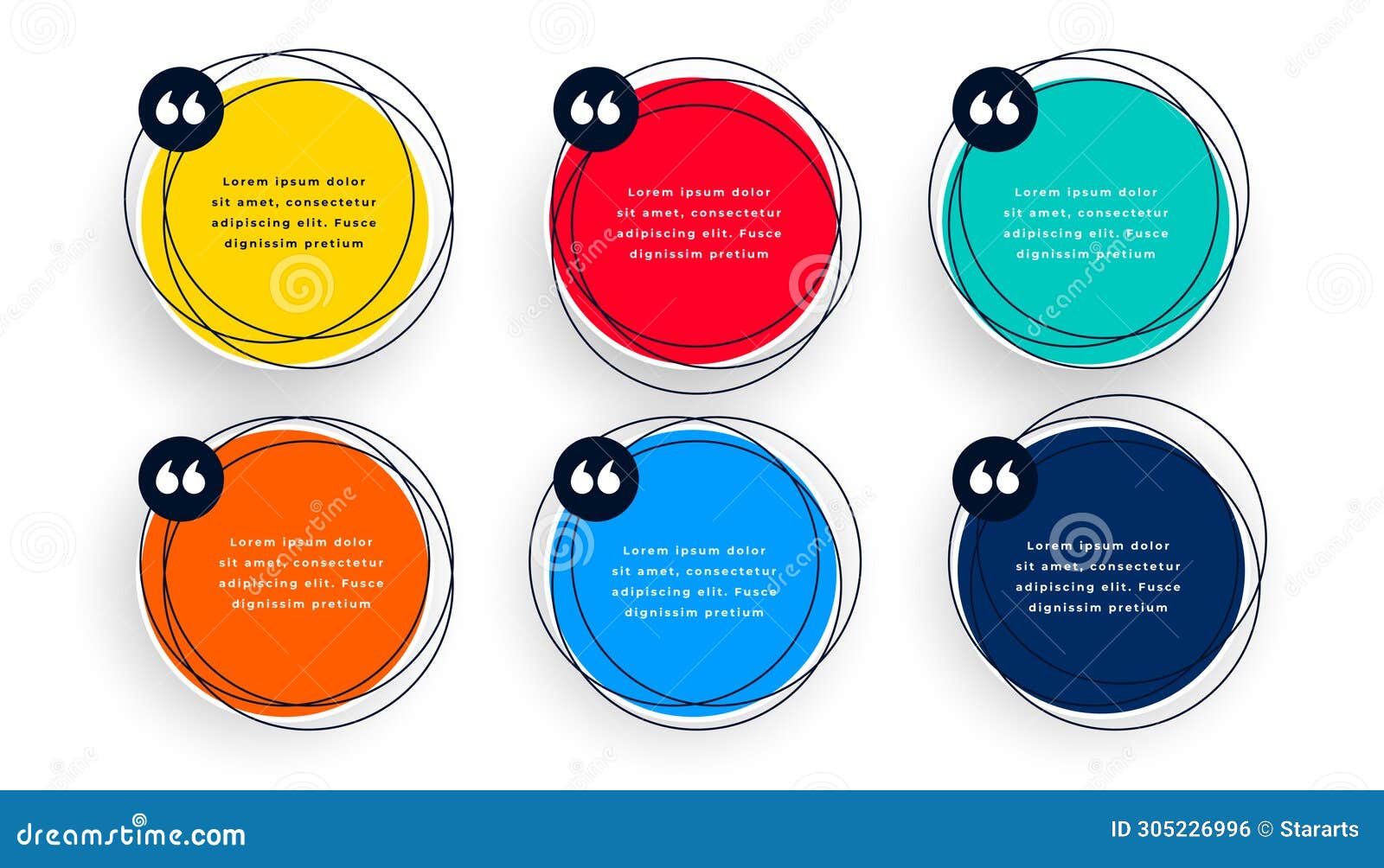 Set of Inverted Comma Box Icon Template for Web Talk or Suggestion ...