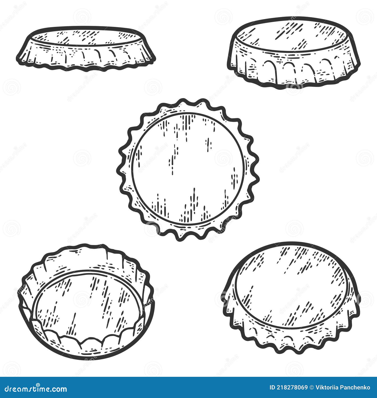 Beer Bottle Cap Outline