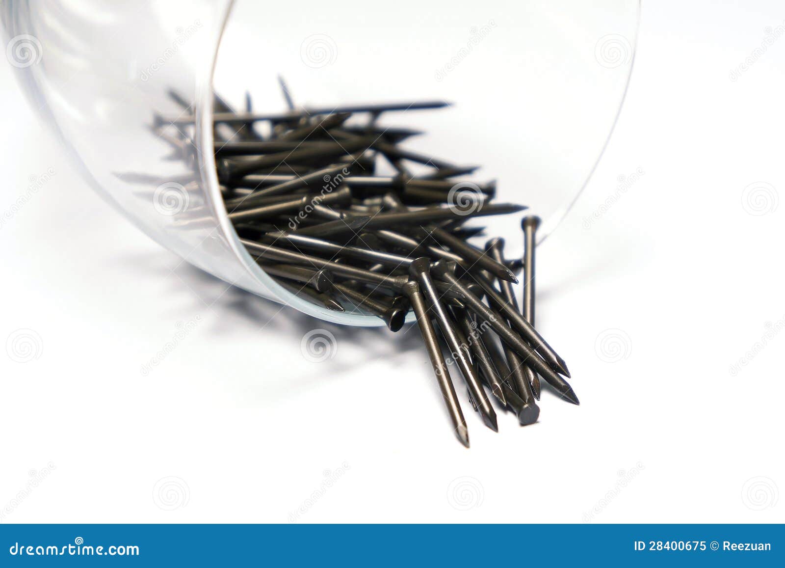 Set of iron nails stock image. Image of nail, metallic - 28400675