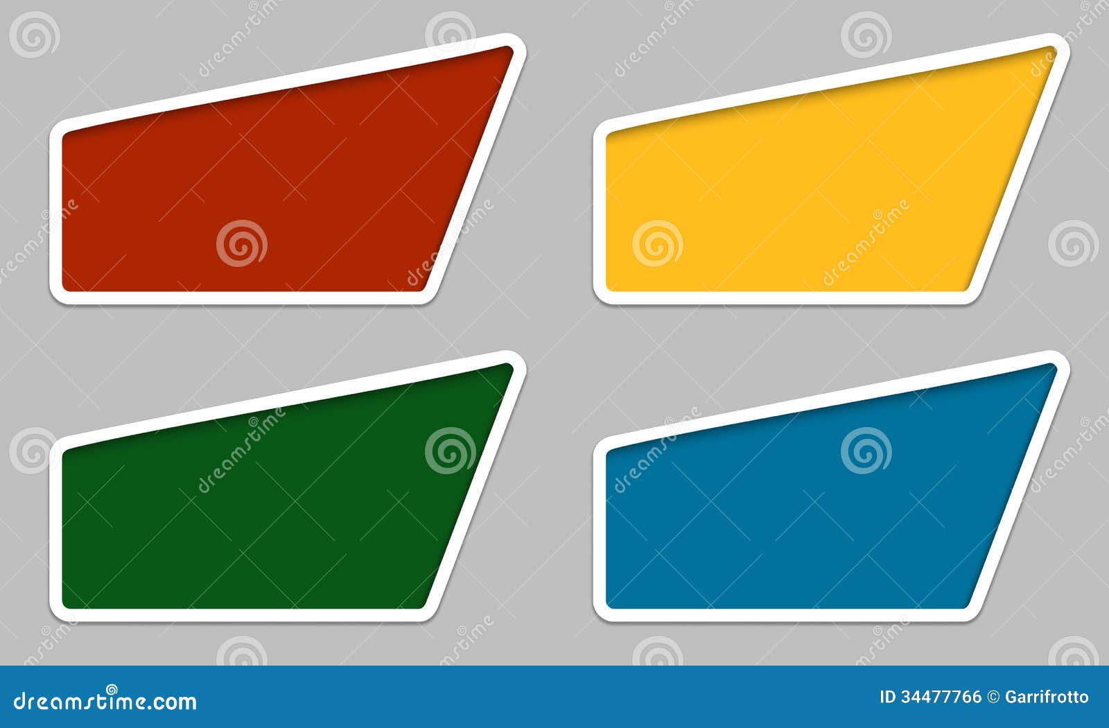 Set Irregular Colored Text Boxes Stock Illustrations – 3 Set Irregular ...