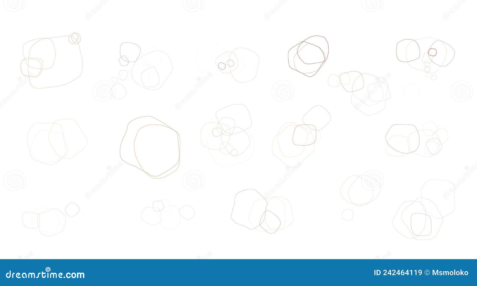 Set of Irregular Organic Shapeles Linear Elements. Topografy Uneven ...