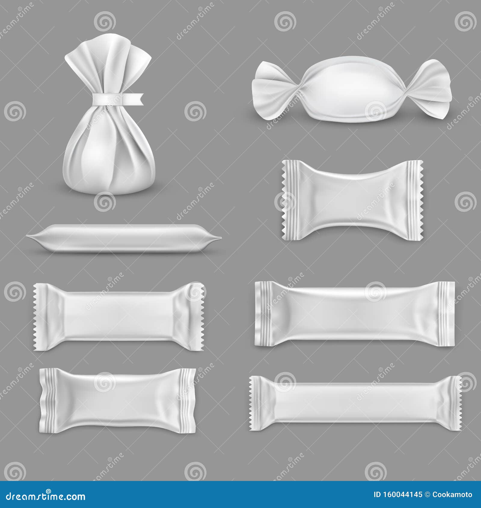 Set of Isolated Blank Wrap for Candy, Chocolate Stock Vector ...