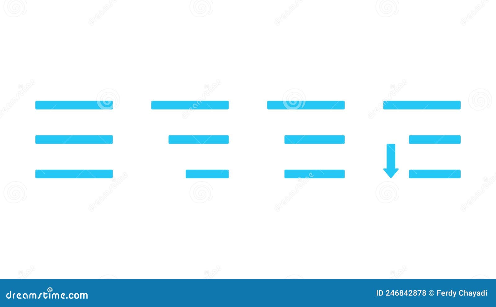 Set of Isolated Drop Down Icon, UI and UX Element of App and Web. Stock ...