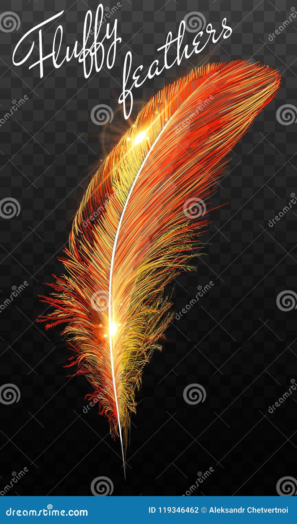 Fire Feathers Fire Bird Isolated on a Black Background. Easy Style, Can ...