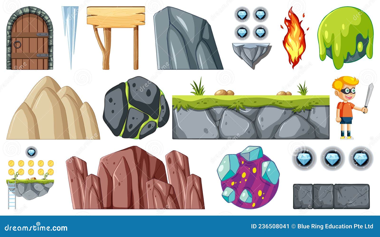 Set of Isolated Fantasy Space Objects Stock Vector - Illustration of ... Set of Isolated Fantasy Space Objects Stock Vector - Illustration of ...