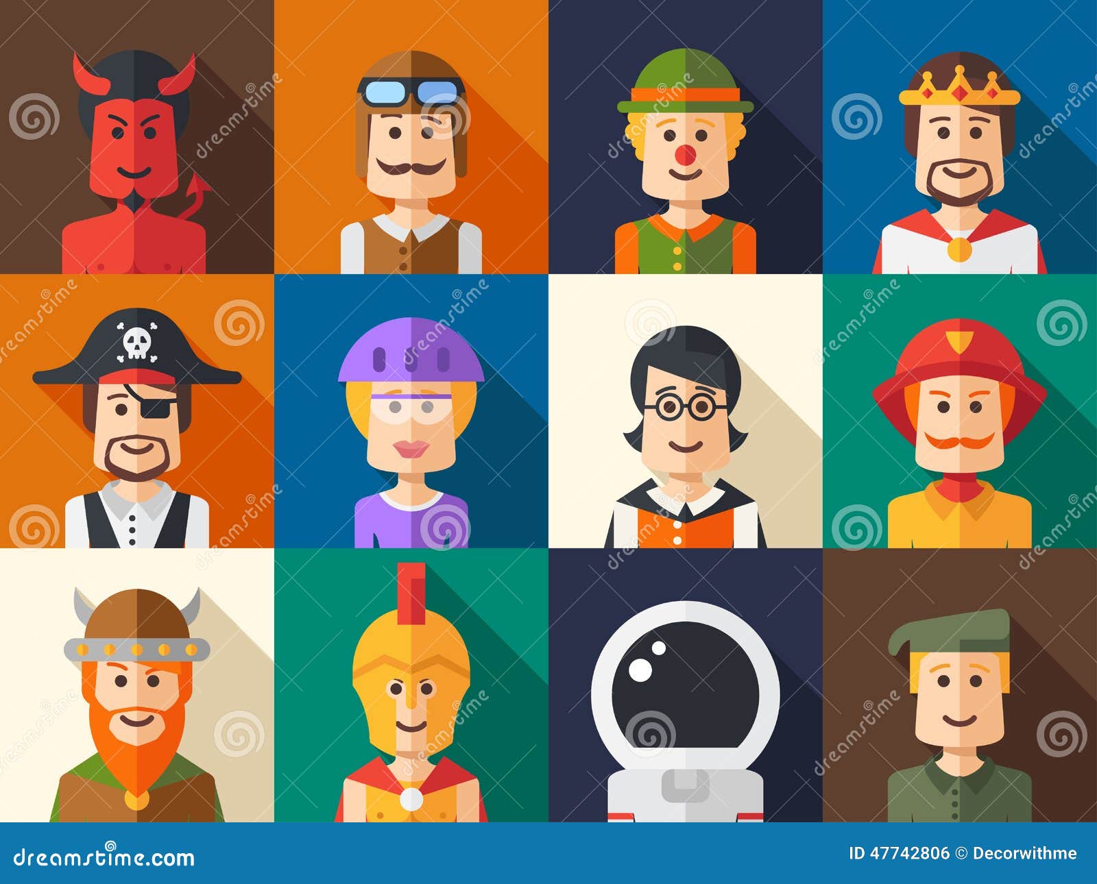 Set of Isolated Flat Design People Icon Avatars Stock Vector ...
