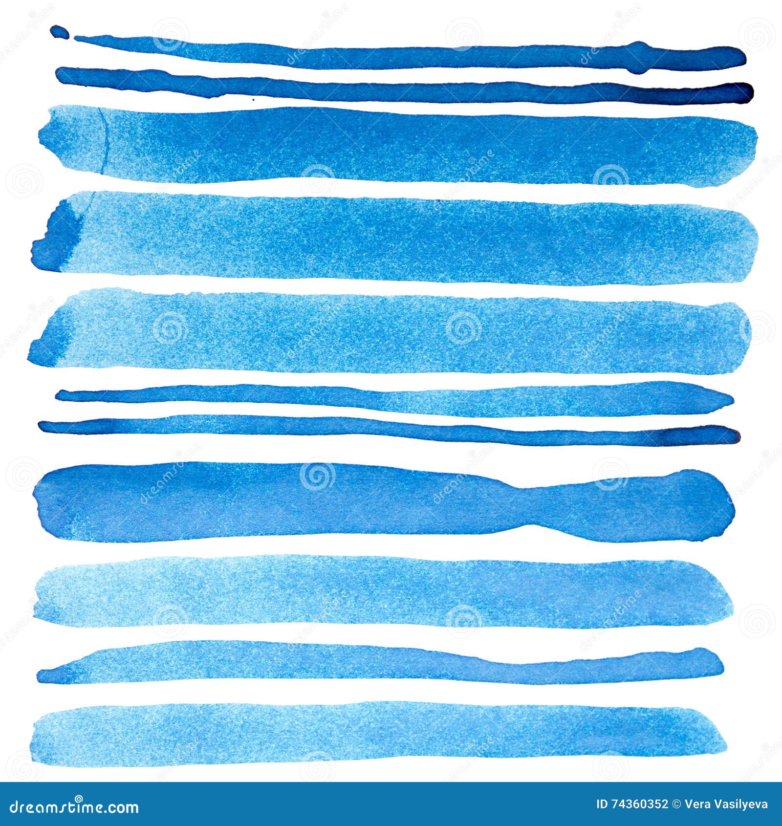 Set of Isolated Ink Streaks, Stains and Drops Stock Photo - Image of ...