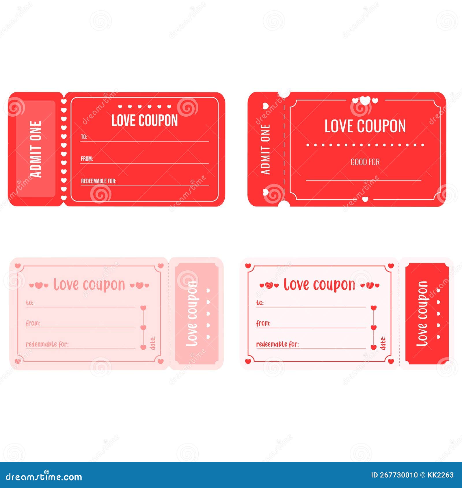 Romantic Coupon Template