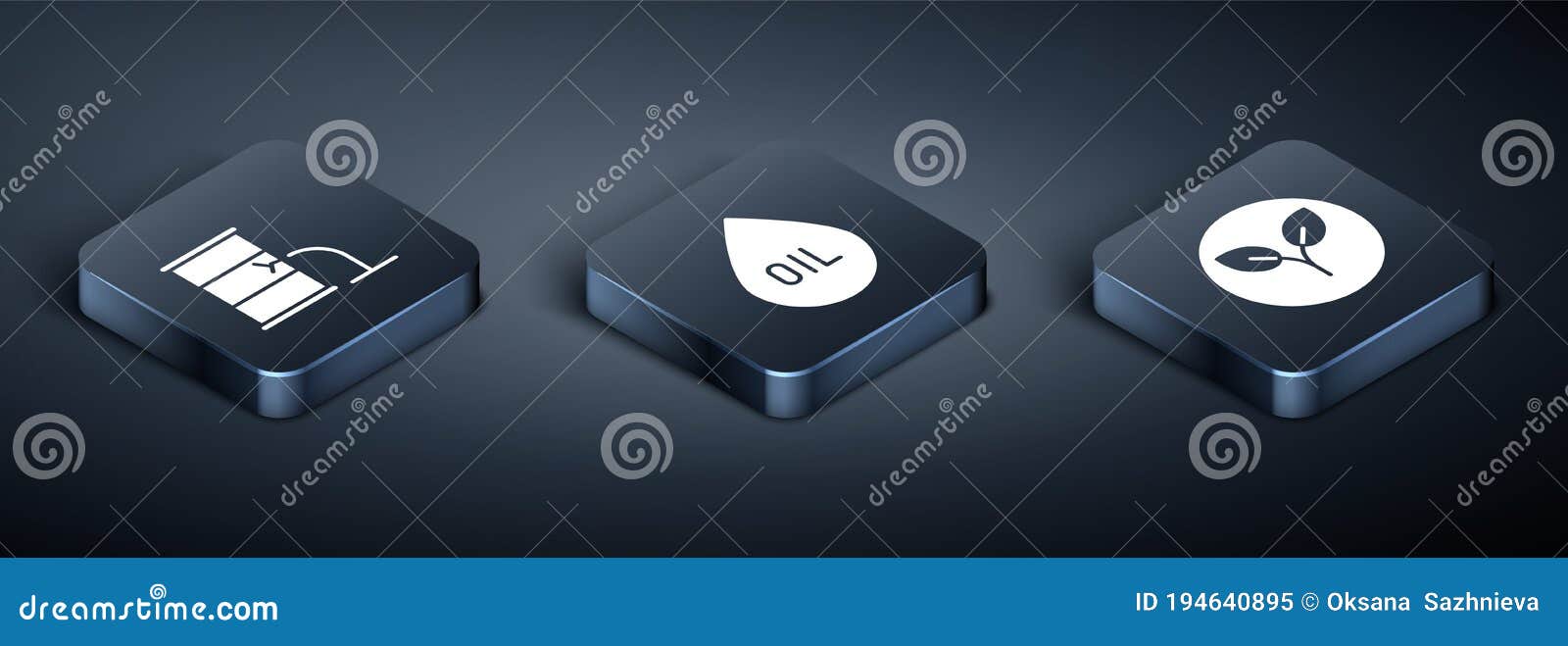 Set Isometric Barrel Oil Leak, Bio Fuel and Oil Drop Icon. Vector Stock ...