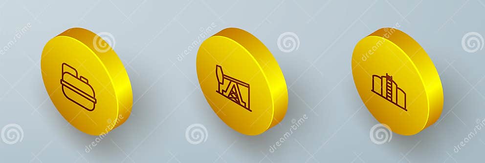 Set Isometric Line Canister for Gasoline, Oil Pump Pump Jack and Tank ... Set Isometric Line Canister for Gasoline, Oil Pump Pump Jack and Tank ...