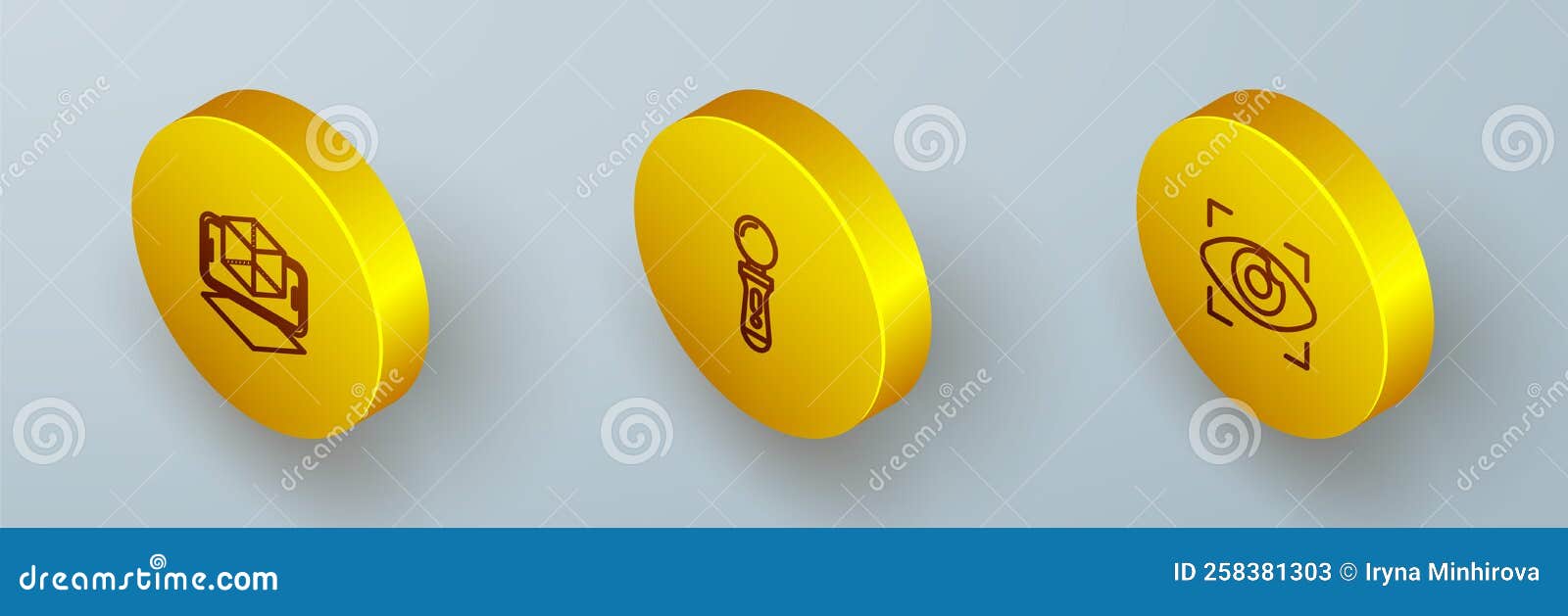 Set Isometric Line 3d Modeling, VR Controller Game and Big Brother ... Set Isometric Line 3d Modeling, VR Controller Game and Big Brother ...