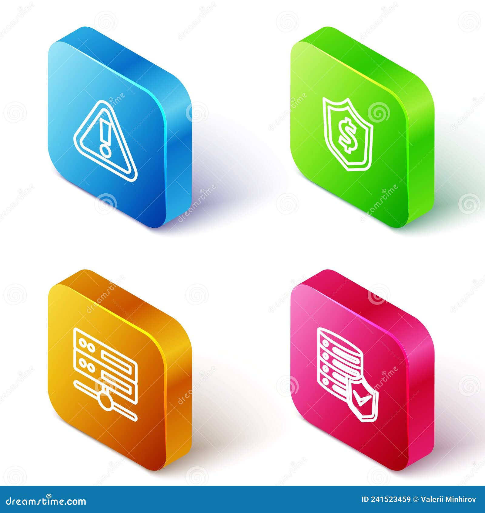 3d Triangle Shield Logo Concept Design. Symbol Graphic Template Element ...