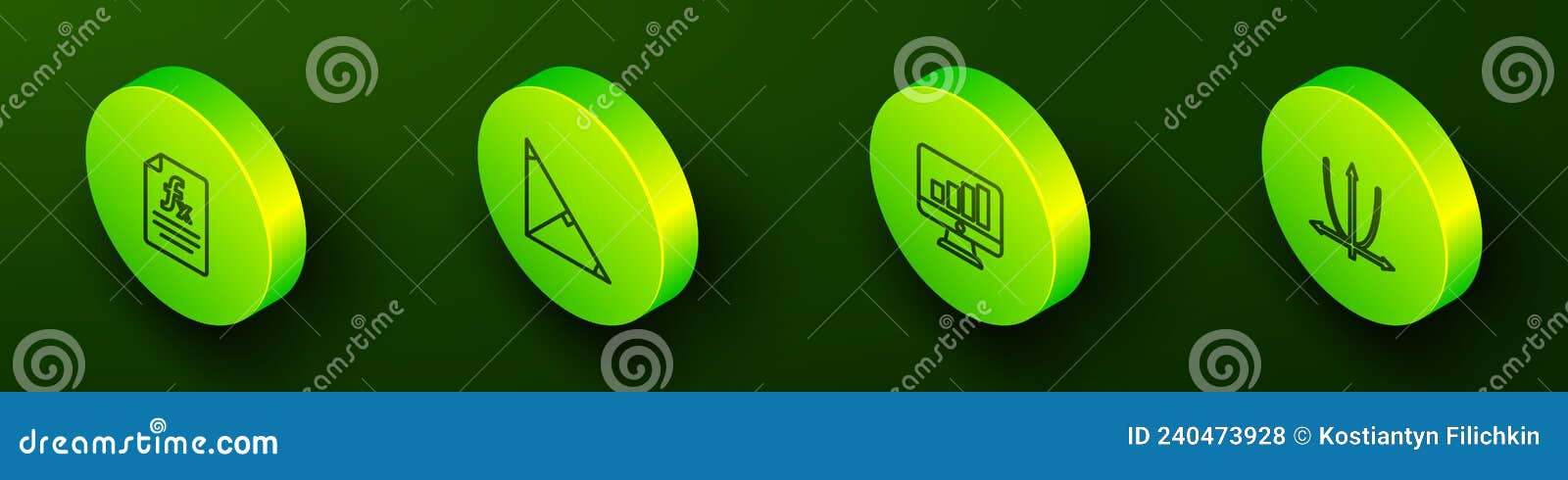 Set Isometric Line Function Mathematical Symbol, Angle Bisector of Triangle, Computer Monitor ...