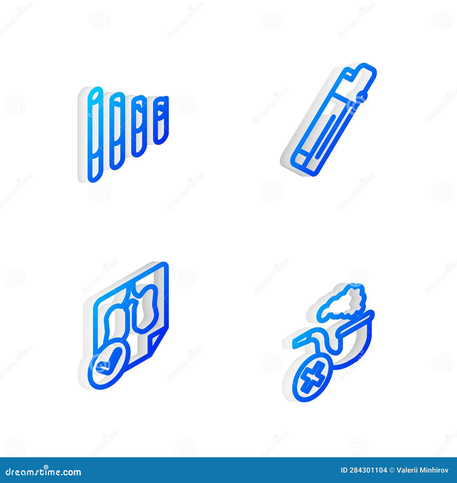 Set Isometric Line Lighter, Smoking Cigarette, Lungs X-ray Diagnostics ...