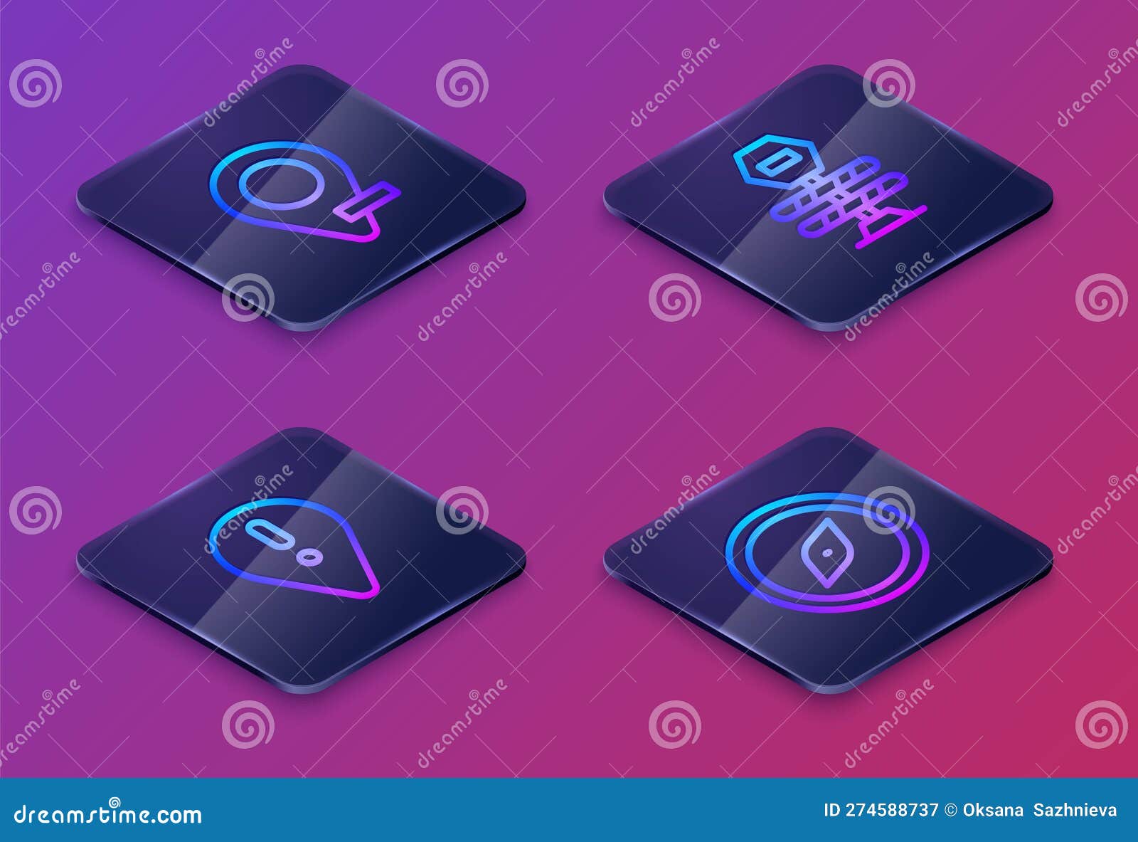 Set Isometric Line Location, with Exclamation Mark, Road Barrier and ... Set Isometric Line Location, with Exclamation Mark, Road Barrier and ...
