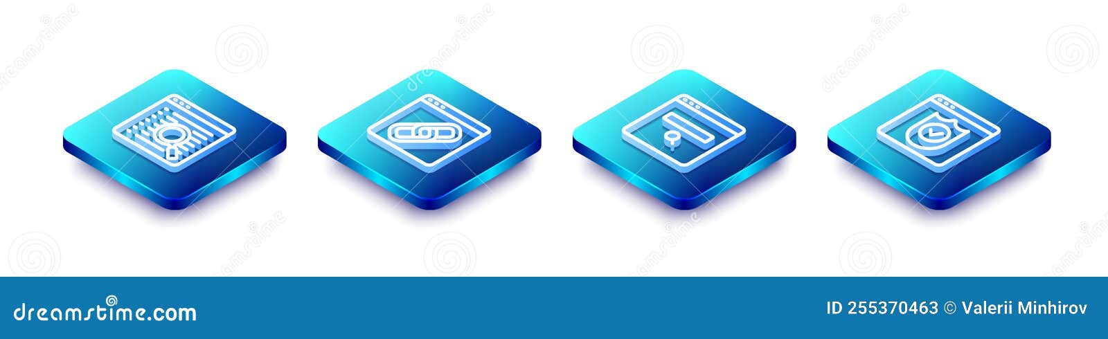 Set Isometric Line Search Engine, Browser Window, and with Shield Icon ... Set Isometric Line Search Engine, Browser Window, and with Shield Icon ...