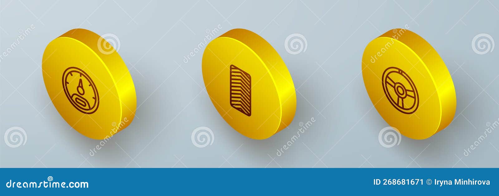 Set Isometric Line Speedometer, Car Tire Wheel and Racing Steering Icon ... Set Isometric Line Speedometer, Car Tire Wheel and Racing Steering Icon ...