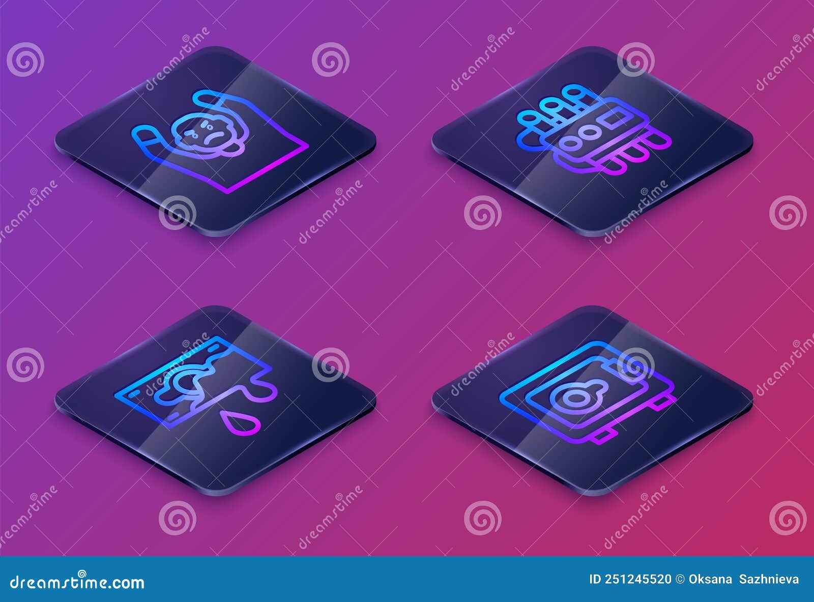 Set Isometric Line Thief Surrendering Hands Up, Bloody Money, Dynamite ...