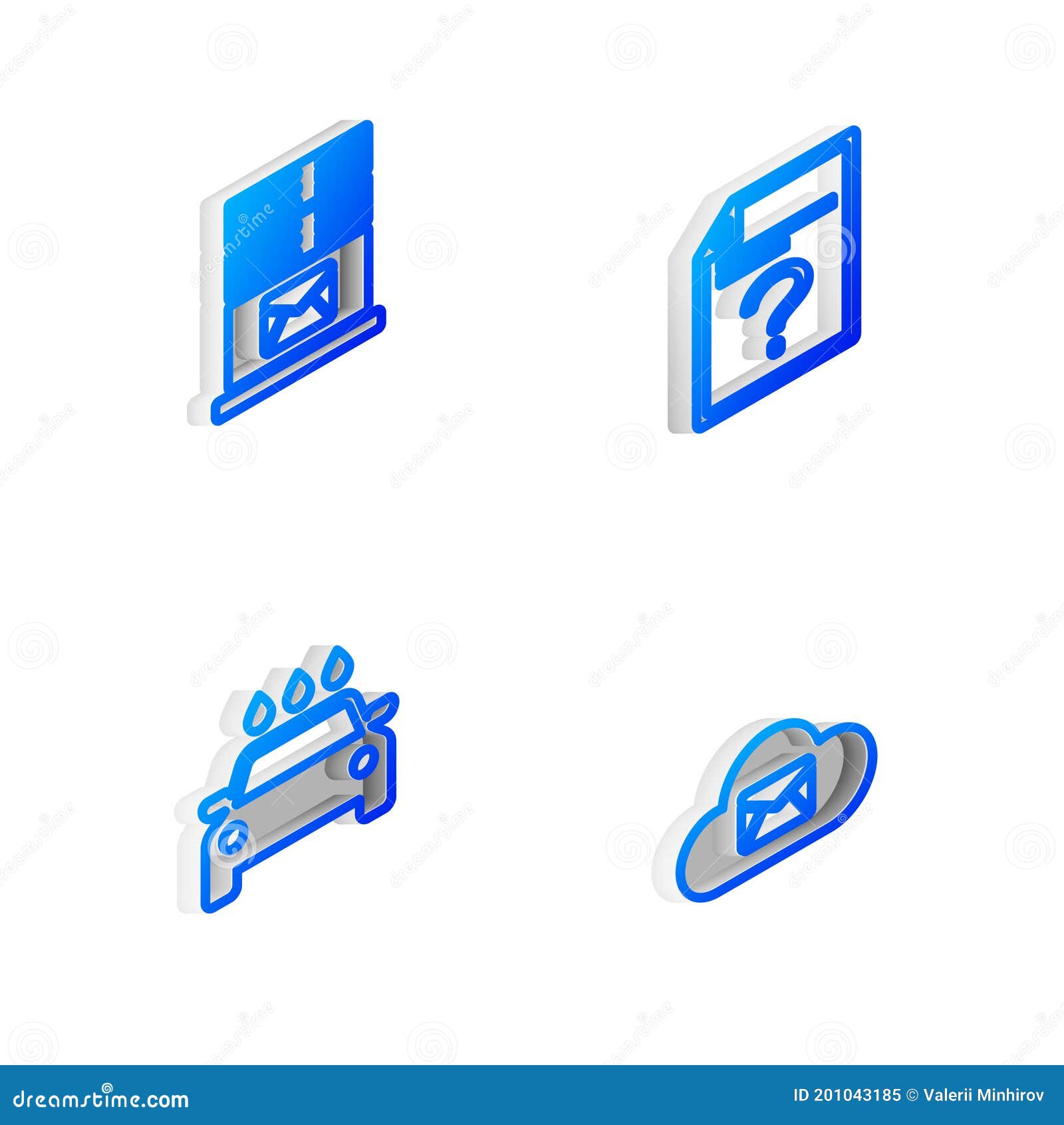 Set Isometric Line Unknown Document, Mail Server, Car Wash and Cloud ... Set Isometric Line Unknown Document, Mail Server, Car Wash and Cloud ...