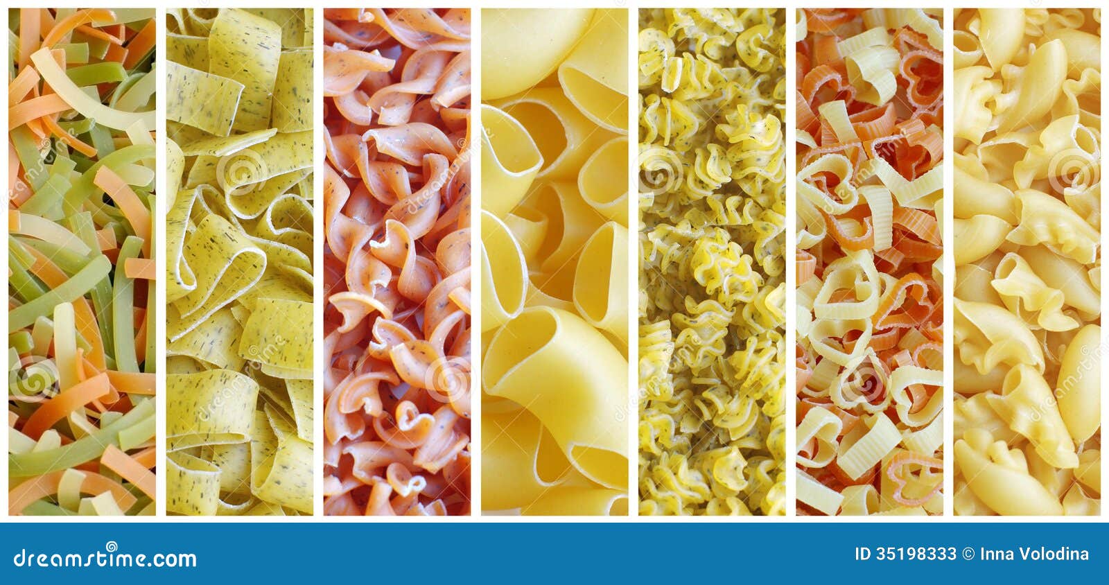 Set of italian pasta stock image. Image of eating, noodle - 35198333
